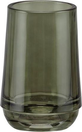 Sealskin Mood Zahnputzbecher, Zahnbürstenhalter aus Glas, Farbe: Grün