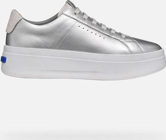 Geox Schuhe Gxcp-03 Dame Silber/off-white