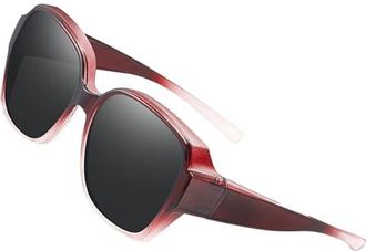 Generic Lunettes De Soleil Polaris&eacute;es - Nuances Carr&eacute;es De Protection UV | Les Lunettes De Soleil Sadaptent Sur Les Lunettes - UV400 Protection Anti-Glare Wra