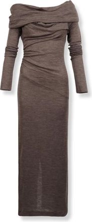Entire studios Entire Studios, Femme, Robes, Brun, Taille: 40 FR Bound Midi Wool Dress