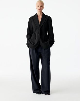 Arket Lockerer Blazer -Schwarz
