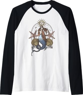 Trendy Apparel La Sirena Celestial Mermaid Bohemian Style Raglan
