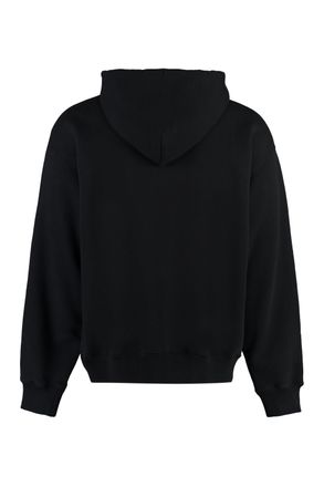 Off-white Mens Black Hooded Sweatshirt Cotton Jumpers Sweater