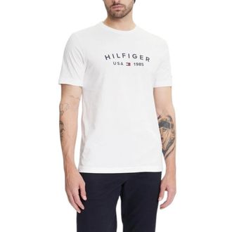 Tommy Hilfiger Logo T-Shirt - - Tops - Herren - Wei&szlig; - 2XL