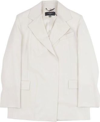 Max Mara Femme, Vestes, Blanc, Taille: 38 FR Teso Belted Blazer