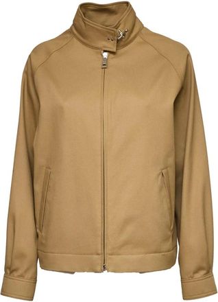 Fay Femme, Vestes, Brun, Taille: 38 FR Blouson aviateur semi-doubl&eacute;