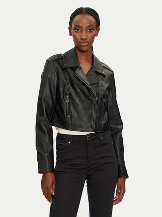 Morgan Jacke aus Kunstleder 232-GUR Schwarz Regular Fit