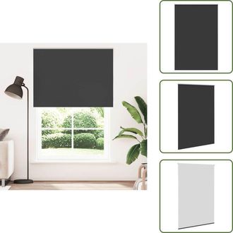 vidaXL Verdunkelungsrollo Schwarz 150x210 cm Stoffbreite 146,6 cm - Verdunkelungsrollo - Verdunkelungsrollos - Rollo - Verdunklungsrollo