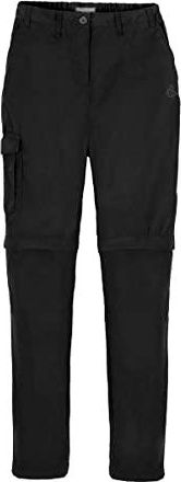 Craghoppers Expert Kiwi Pantalon Convertible pour Femme Work Utility Pants, Noir, 10