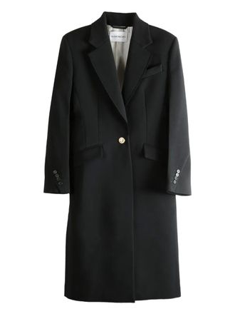 Givenchy manteau mi-long droit - Noir