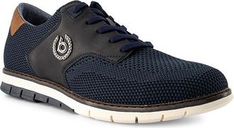 Bugatti Herren Schnürschuhe blau Textil