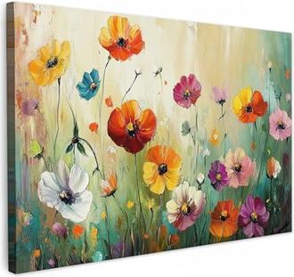MuchoWow © Impression sur Toile Decoration Murale Peinture 120x80 cm Tableaux Art Décoratif Muraux Décoration Chambre Art - Fleurs - Printemps - Nature