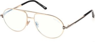 Tom Ford Monture optique - Homme - Accessoires - Jaune - Taille: 56 MM