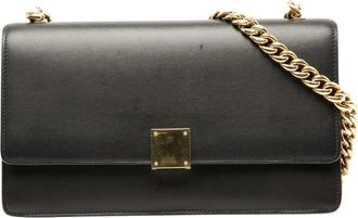 Celine Sac bandouli&egrave;re Pre-owned &agrave; d&eacute;tails cha&icirc;ne - Femme - Pre-owned - Noir - Taille: ONE Size