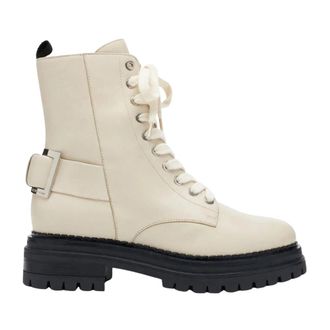 Sergio Rossi Anfibi Schn&uuml;rstiefel - - Shoes - Damen - Beige - 37 1/2 EU