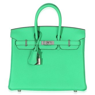 Herm&egrave;s Herm&egrave;s Togo Birkin Vert Comics 25 PHW