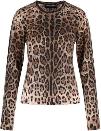 Dolce & Gabbana Rundhalspullover - Braun