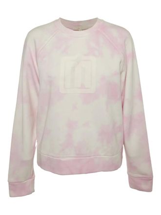 Maje sweat &agrave; effet tie dye - Rose
