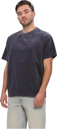Anerkjendt Akvillads Corduroy SS TEE - - Tops - Herren - Grau - L