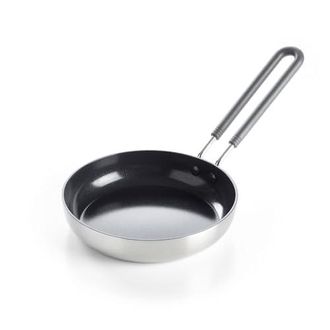GreenPan Mini Po&ecirc;le &agrave; Oeufs Ronde en Acier Inoxydable Antiadh&eacute;sif C&eacute;ramique Saine Anodis&eacute; 14 cm, Sans PFAS, Induction, Poign&eacute;e en Acier Inoxydable Stay-Cool, F