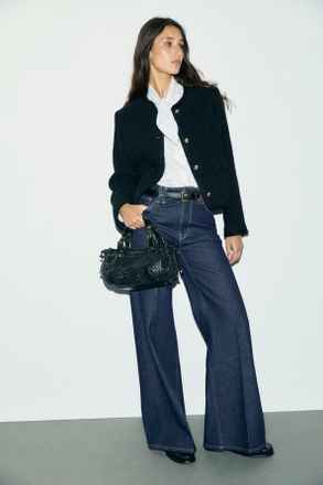 Gerard Darel Jean brut droit et large &agrave; pli - BIANCA - Dark Brut