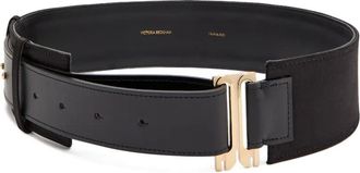 Victoria Beckham logo-buckle belt - Schwarz