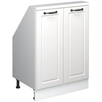 Vicco Armoire sous pente de toit Rion, Blanc/Blanc Campagne, avec 2 portes, Vicco