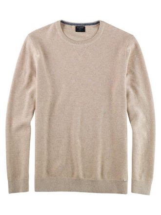 Olymp Rundhalspullover OLYMP Strick Casual mit modischem Strukturmuster