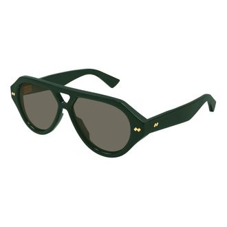 Bottega Veneta Lunettes de soleil Aviator - unisex - Accessoires - Vert - Taille: 56 MM