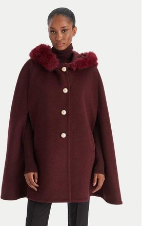 Yes London Wollmantel CD1223 Dunkelrot Regular Fit