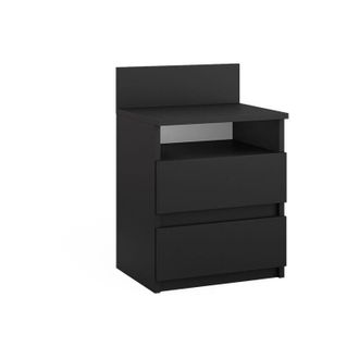 Vicco Table de chevet Monty, Noir, 39.6 x 59.1 cm, Vicco