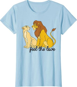 Disney K&ouml;nig der L&ouml;wen Simba Nala Feel The Love Graphic T-Shirt T-Shirt