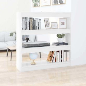 vidaXL B&uuml;cherregal/Raumteiler Wei&szlig; 100x30x103 cm - Vidaxl