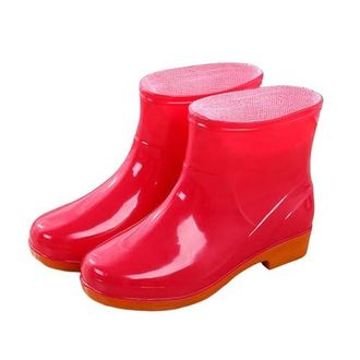 Generic Bottes en caoutchouc antid&eacute;rapantes et r&eacute;sistantes &agrave; leau pour femme - Faciles &agrave; nettoyer et confortables - Faciles &agrave; mettre et &agrave; enlever - Pour un aj