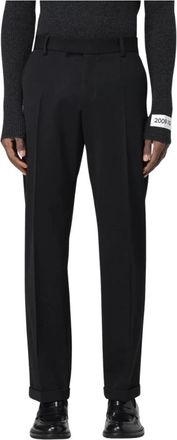 Dolce & Gabbana Homme, Pantalons, Noir, Taille: M Pantalon en Laine Noire