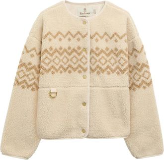 Barbour Ferrisdale Fair Isle Fleece - Femme - Sport - Beige - Taille: 40 FR