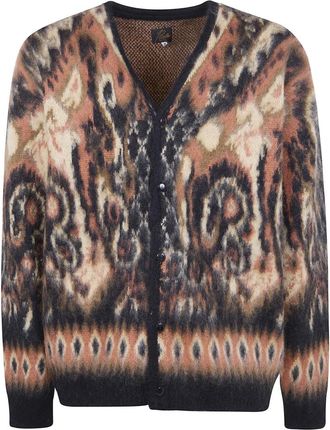 Needles Homme, Pulls, Multicolore, Taille: S Mohair Paisley Cardigan