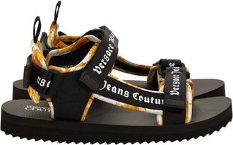 Versace Jeans Couture Homme, Chaussures, Noir, Taille: 42 EU Flat Sandal