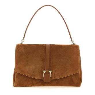 Ferragamo Front Flap Handbag - - Bags - Damen - Braun - ONE SIZE