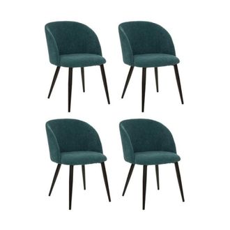 Atmosphera Atmosphera - Lot de 4 Chaises Design Celeste 81cm Vert Jade
