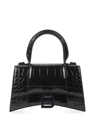 Balenciaga Mini Hourglass Umhängetasche - Schwarz