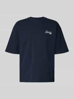 Review T-Shirt mit Rundhalsausschnitt und Label-Print