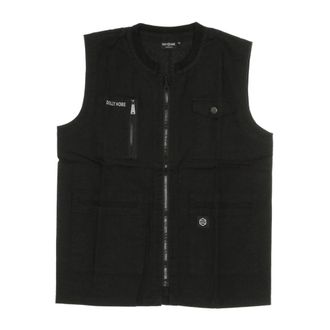 Dolly Noire Ripstop Weste - - Jackets - Herren - Schwarzk - S