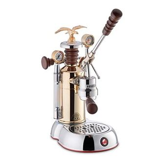 La Pavoni Handhebelmaschine Esperto Competente Chrom-Gold Espresso-Automat