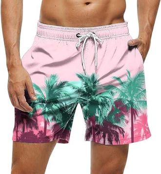Generic Short de bain pour homme - Impression 3D - Short de plage - Short de bain pour l&eacute;t&eacute; - Taille &eacute;lastique - Pantalon de bain imperm&eacute;able &agrave; s&eacute;chage rapide
