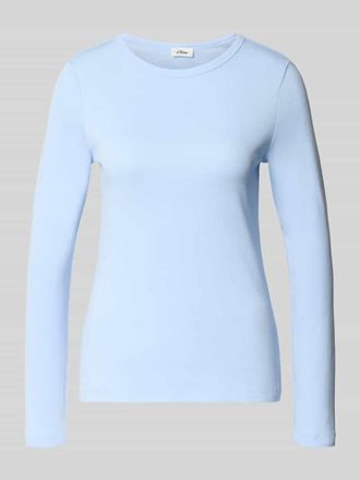 s.Oliver Red Label Langarmshirt mit abgerundetem Saum