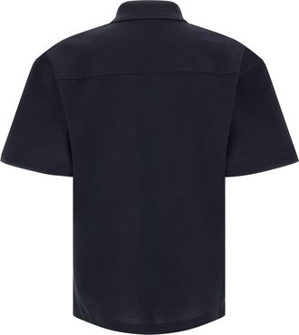Saint Laurent Mens Blue Cotton Polo Shirt
