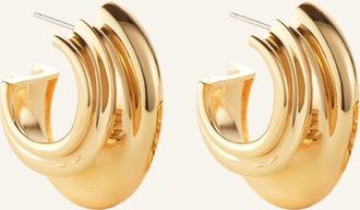 JENNY BIRD Ohrringe Leona Hoops By Glambou gold