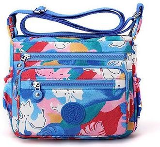 YYW Grand sac à bandoulière décontracté pour femme, sac à bandoulière multi-poches pour la marche, le shopping, la randonnée, un usage quotidien, Coloré b