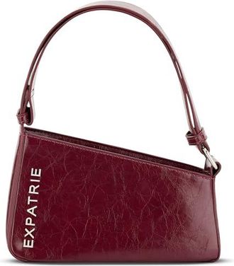 Expatrié Sac à Main Porté Épaule Femme Rouge - Georgia - Sac à Bandoulière Asymétrique en Simili Cuir pour le Jour et la Nuit - Y2K Sac en Cuir Vintage Petit -